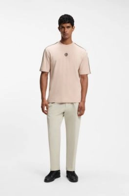 BOSS The Open Cotton T-shirt With Golf Graphic - Light Orange