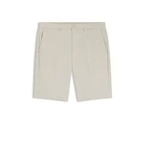 BOSS Slim-fit Water-repellent Stretch Shorts - Light Beige
