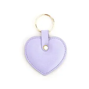ROYCE NEW YORK Heart Shaped Key Chain Lavender