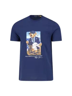 Polo Ralph Lauren T-shirt Logo "polo Bear - Blue