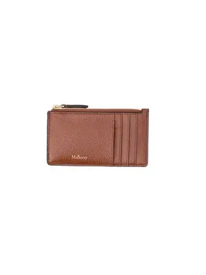 Mulberry Zip Card Holder "continental - Brown