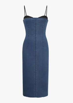 TT STUDIOS Victoria Denim Dress With Bra Detail - Main St.