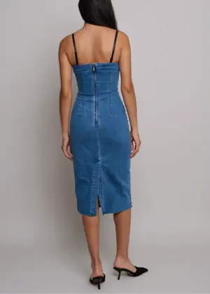 TT STUDIOS Victoria Denim Dress With Bra Detail - Main St.