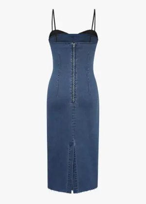 TT STUDIOS Victoria Denim Dress With Bra Detail - Main St.