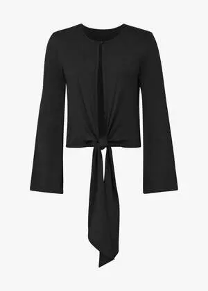 TT STUDIOS 6525 Dylan Top With Flared Sleeves And Keyhole Cutout