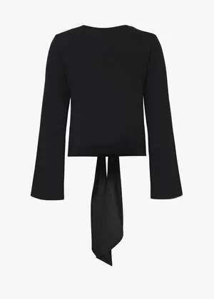 TT STUDIOS 6525 Dylan Top With Flared Sleeves And Keyhole Cutout