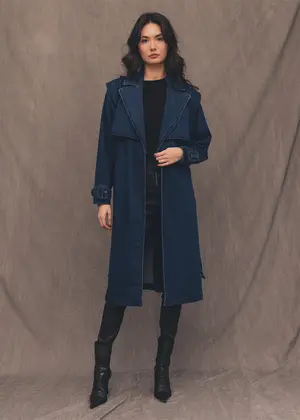 TT STUDIOS Denim Trench Coat
