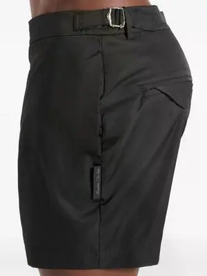 Manière De Voir Adjustable Waist-tab Swim Shorts - Black