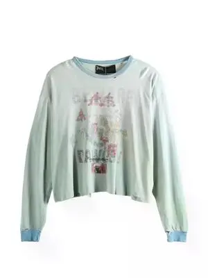 PALY Graphic Print Long-sleeve T-shirt - Blue
