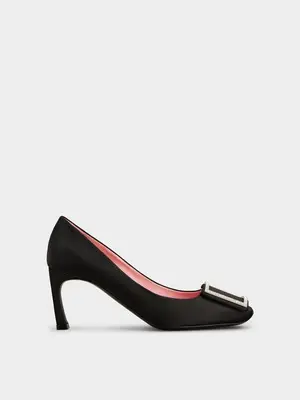 ROGER VIVIER Trompette Satin Pumps - Black