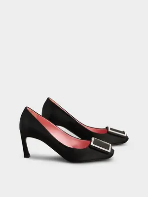 ROGER VIVIER Trompette Satin Pumps