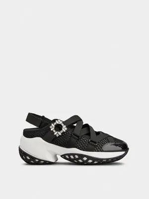 ROGER VIVIER Viv' Run Ballerinas - Black