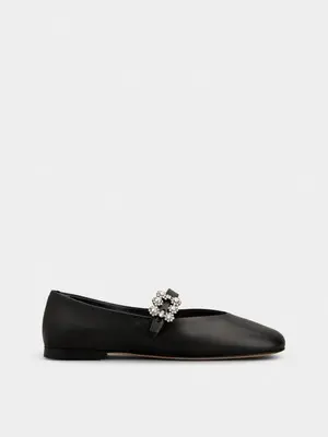 ROGER VIVIER Efflorescence Mary Janes In Leather