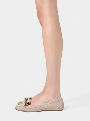 ROGER VIVIER Virgule Suede Ballerinas