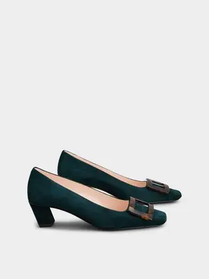 ROGER VIVIER Belle Vivier Suede Pumps