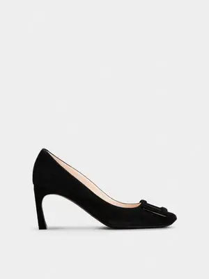 ROGER VIVIER Trompette Suede Pumps