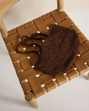 HAVEN WELL WITHIN Wooden Beaded Bag