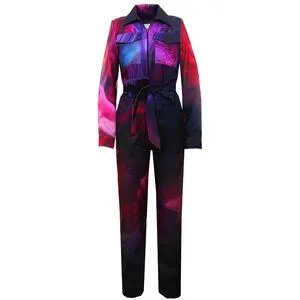 MAXJENNY Print Sculptural Jumpsuit