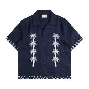 FAR AFIELD Veloso Palm Appliqué Shirt