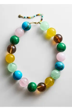 Baublebar Jane Beaded Necklace - Drk Multi