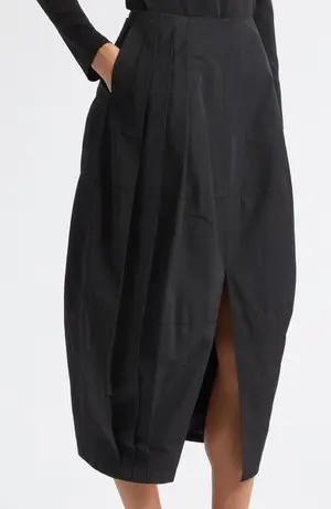 ISRAELLA KOBLA Daphne Lantern Midi Skirt