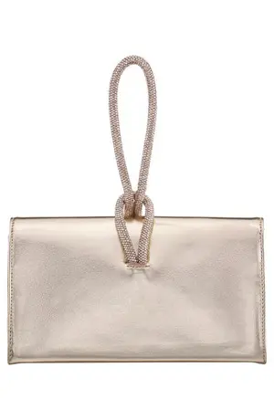 Nina Kaylee Metallic Faux Leather Clutch