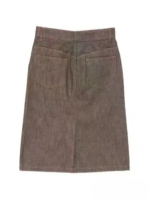 A.p.c. Contrast-stitch Five-pocket Skirt