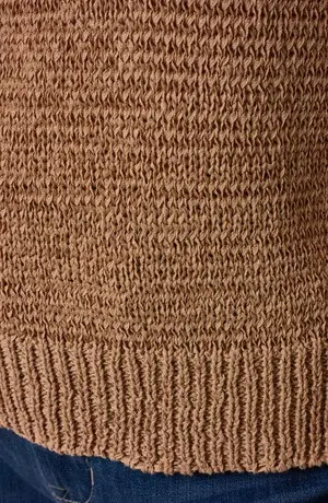 Donna Karan New York Sleeveless Knit Polo Sweater - Fawn
