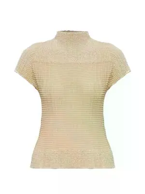 Issey Miyake Pleated Short-sleeve T-shirt