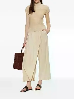 Issey Miyake Pleated Short-sleeve T-shirt
