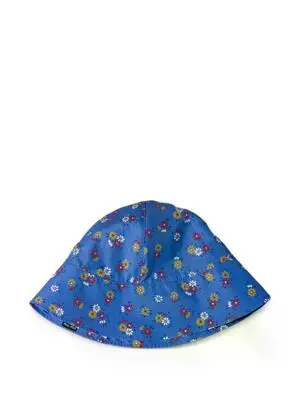 Miu Miu Miu Miu Poplin Bucket Hat Blue