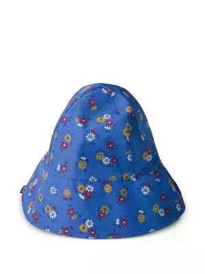 Miu Miu Poplin Bucket Hat - Blue