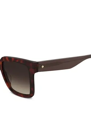 Kate Spade New York Shira Square Sunglasses, 56mm