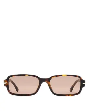 Victoria Beckham Rectangular Sunglasses 54mm - Brown
