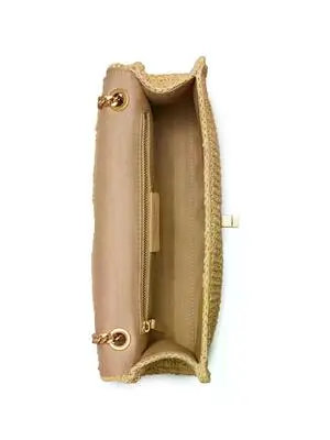 Tory Burch Mini Kira Turnlock Woven Shoulder Bag