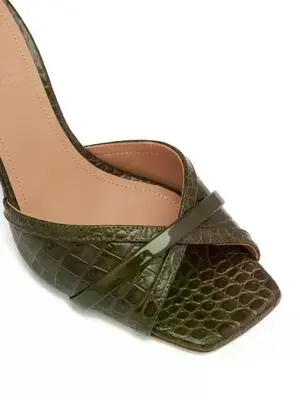 MALONE SOULIERS Perla Embossed Leather Sandals