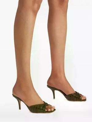 MALONE SOULIERS Perla Embossed Leather Sandals