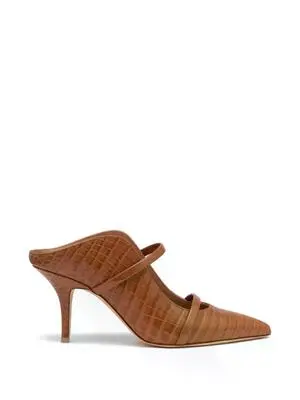 MALONE SOULIERS Maureen Embossed Leather Mules