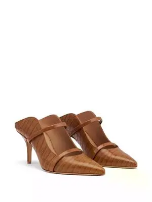 MALONE SOULIERS Maureen Embossed Leather Mules