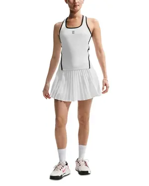 Nike Victory Dri-fit High-waisted Tennis Skort - White/black
