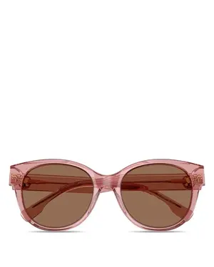 Tory Burch Round Frame Sunglasses, 54mm - Light Pink
