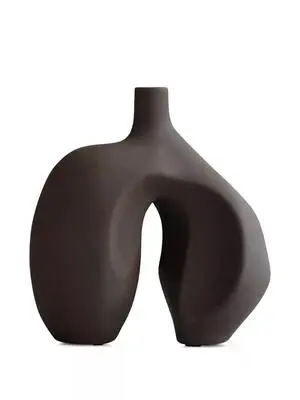101 COPENHAGEN Small Ni Sculptural Vase - Brown