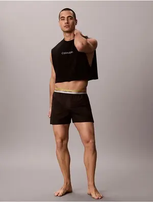 Calvin Klein Cotton Poplin Pride Boxer - Black