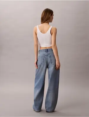 Calvin Klein Twisted Seam Low Rise Baggy Jeans