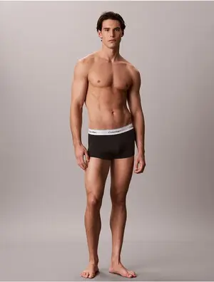 Calvin Klein Icon Cotton Stretch Low Rise Trunk - Black