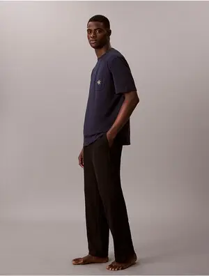 Calvin Klein Pique Sleep Pants - Black