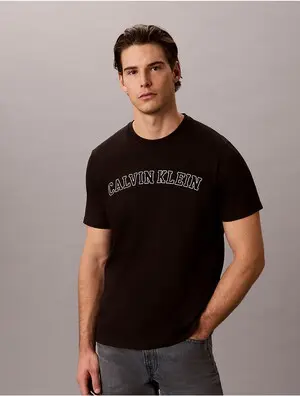 Calvin Klein Varsity Logo Graphic Classic T-shirt - Black