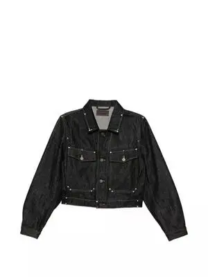 LEMAIRE Cropped Stud-embellished Denim Jacket