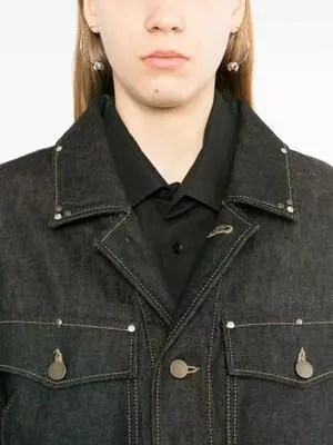 LEMAIRE Cropped Stud-embellished Denim Jacket