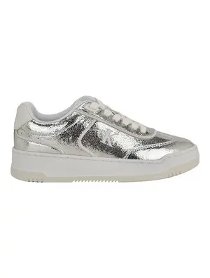 Calvin Klein Pazquale Sneakers With Contrast Trims - Silver
